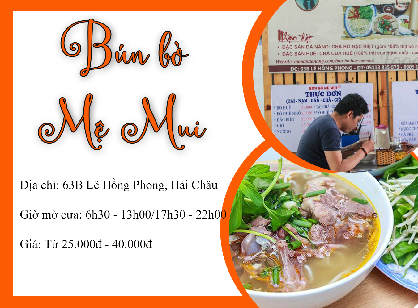 Bún bò Mệ Mui, hơn 80 năm gắn bó đất Đà Thành