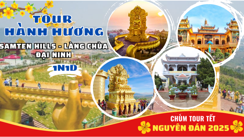 TOUR HÀNH HƯƠNG SAMTEN HILLS ĐÀ LẠT – LÀNG CHÙA ĐẠI NINH